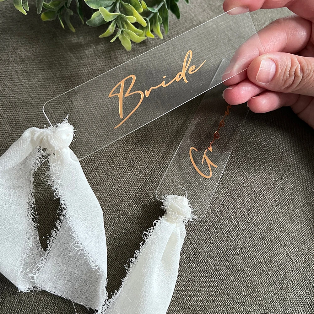 Blank-Clear-Acrylic-Bookmark-Wedding-Place-Card-with-Rope-Luggage-Tag ...