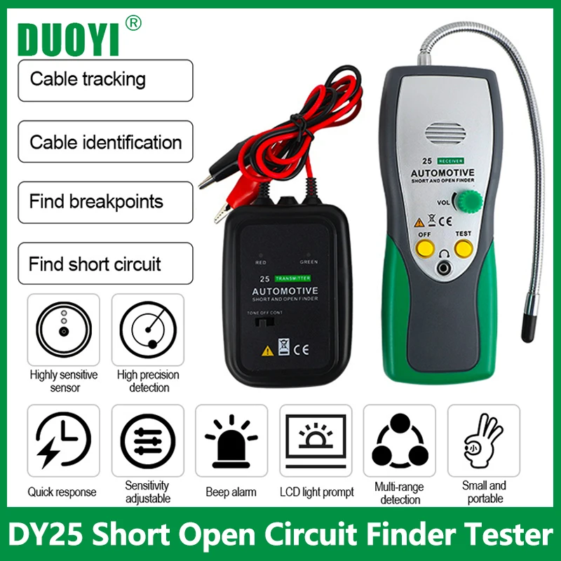 DUOYI-DY25-Automotive-Short-Open-Circuit-Finder-Tester-Car-Trucks-Cable ...
