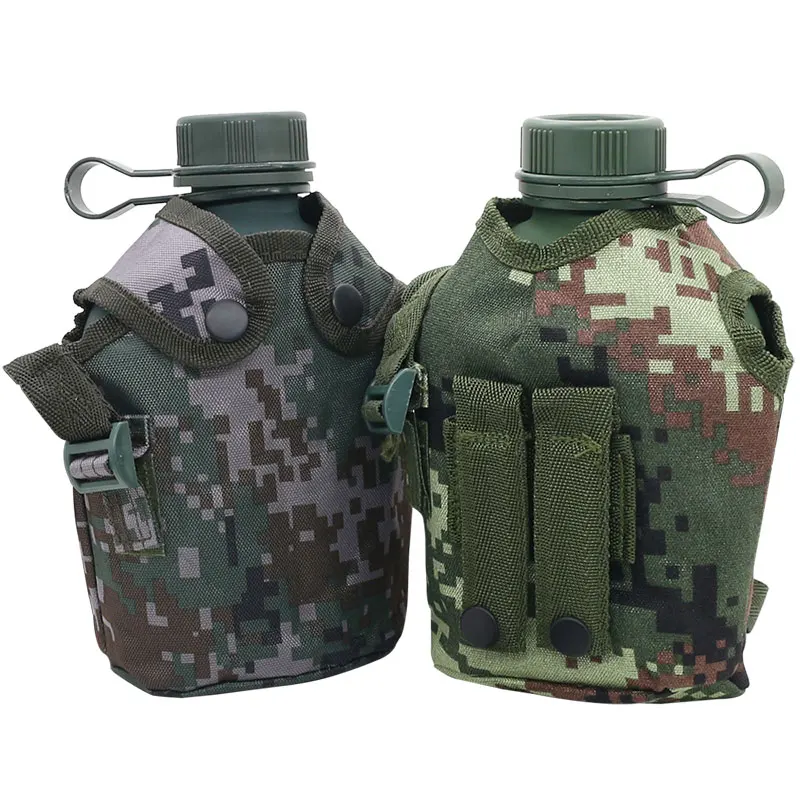 1L-Camouflage-Water-Bottle-Outdoor-Sports-Kettle-Picnic-Kettle-Canteen ...