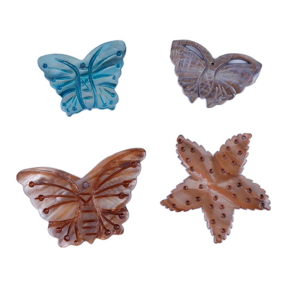 Creative-Shell-Jewelry-Accessories-Natural-Shell-Carving-Butterfly ...