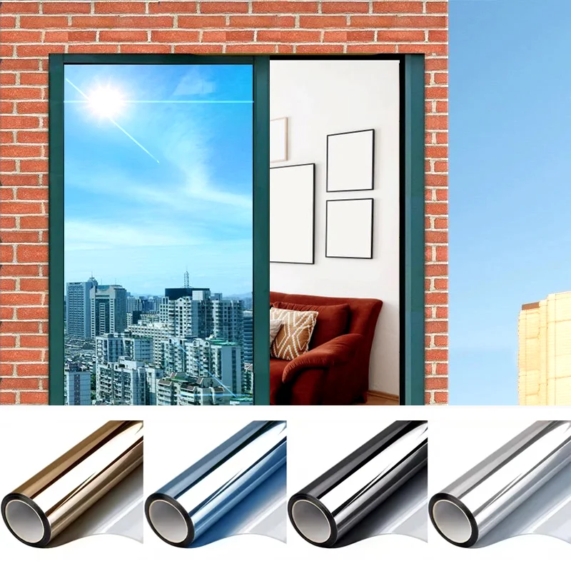 House-Window-Tint-Privacy-Film-Anti-Look-Vinyl-Mirror-Foil-Non-Adhesive ...