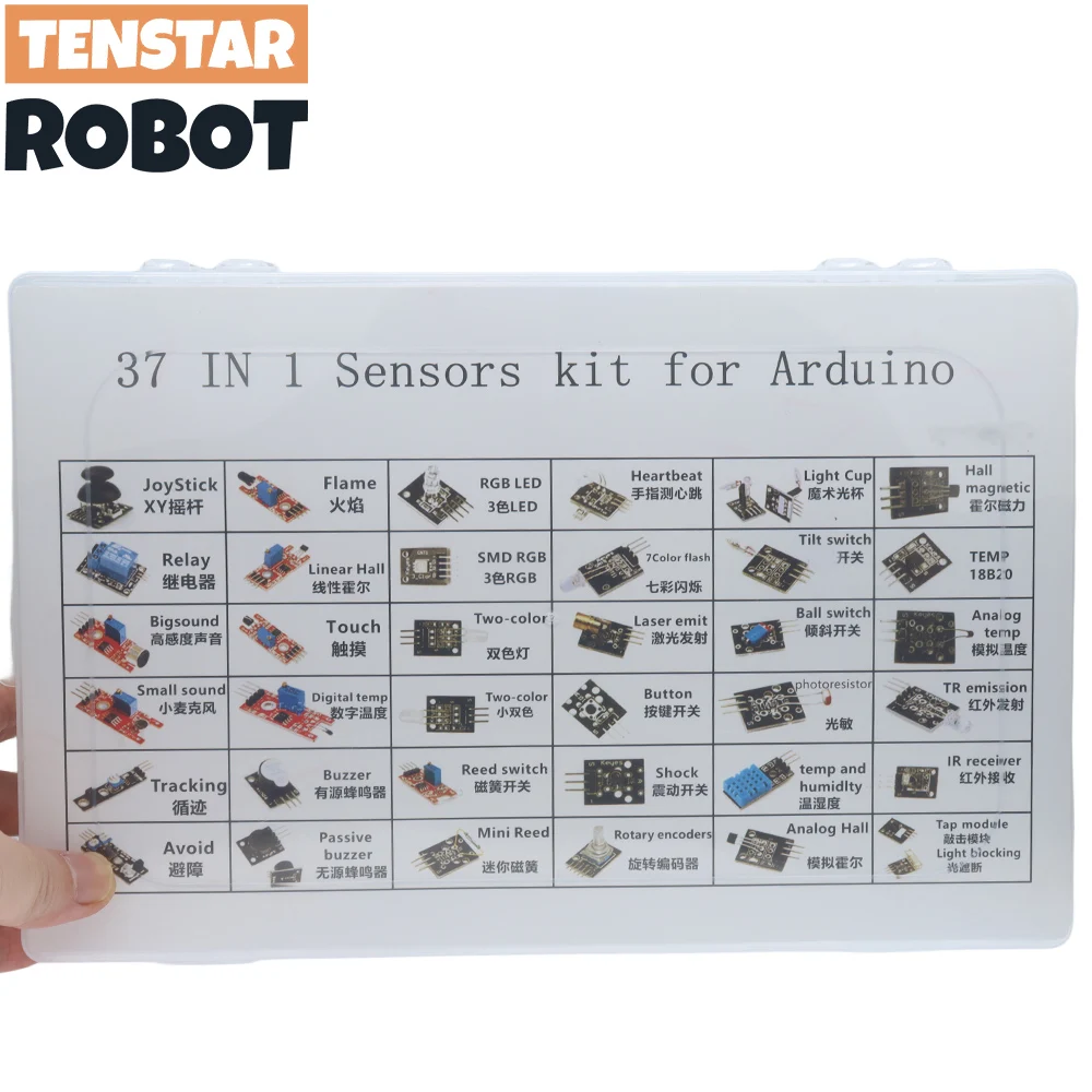 37-in-1-Sensor-Kits-For-Arduino-Starters-Sensor-Kit-Contain-RGB ...