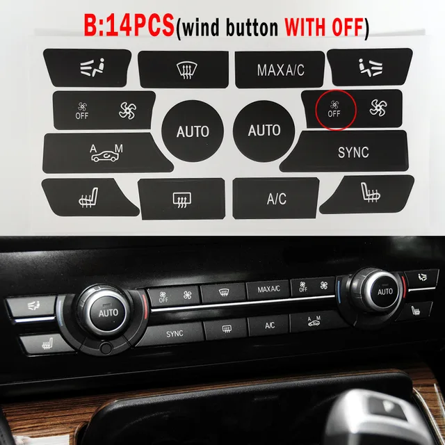 World Graphix Repair Kit 61319290739 BMW 5 Series Dash Button Repair ...