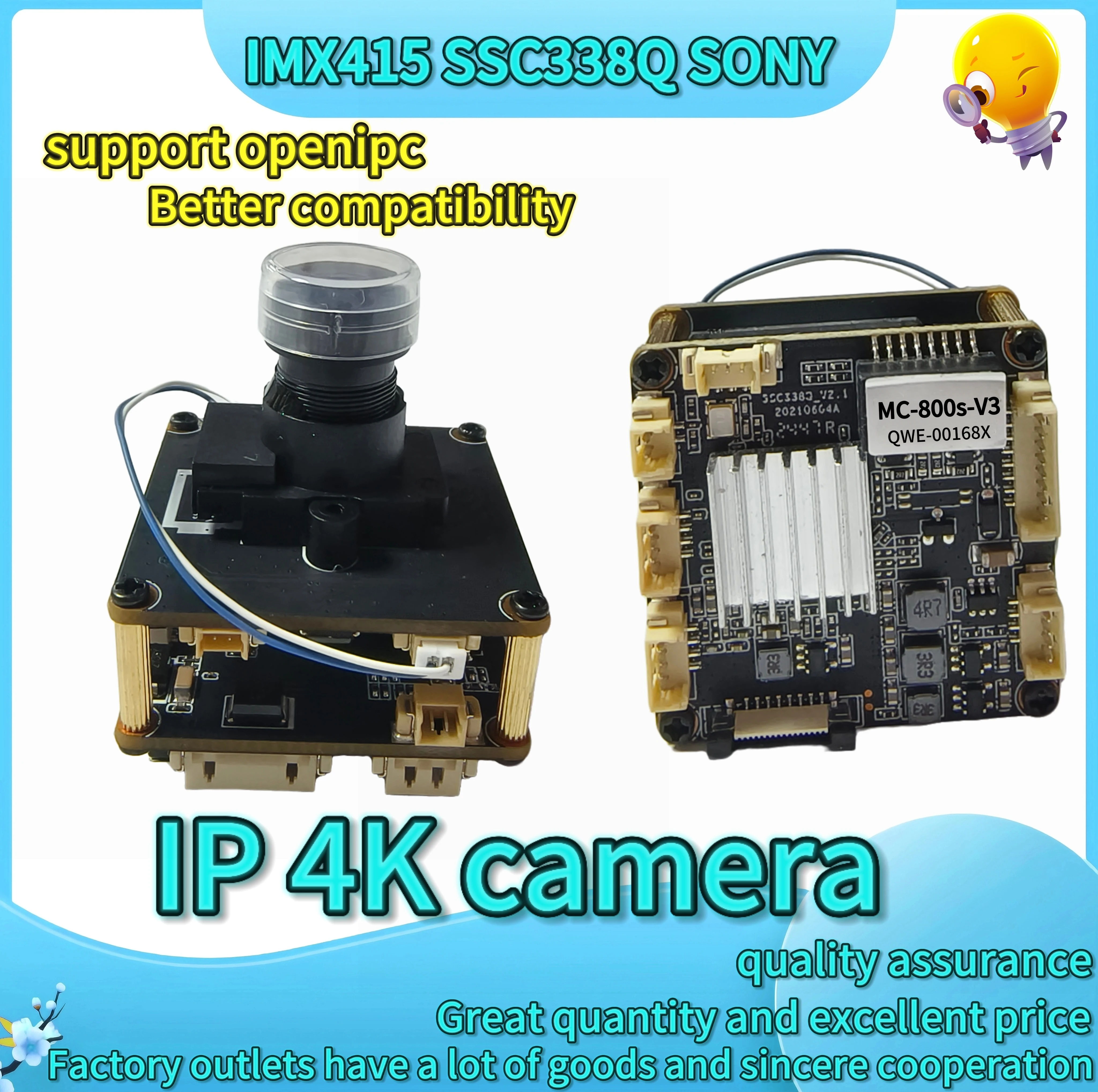ssc338q imx415 son openipc 8mp cctv hd camera for module pcb StarLight ...
