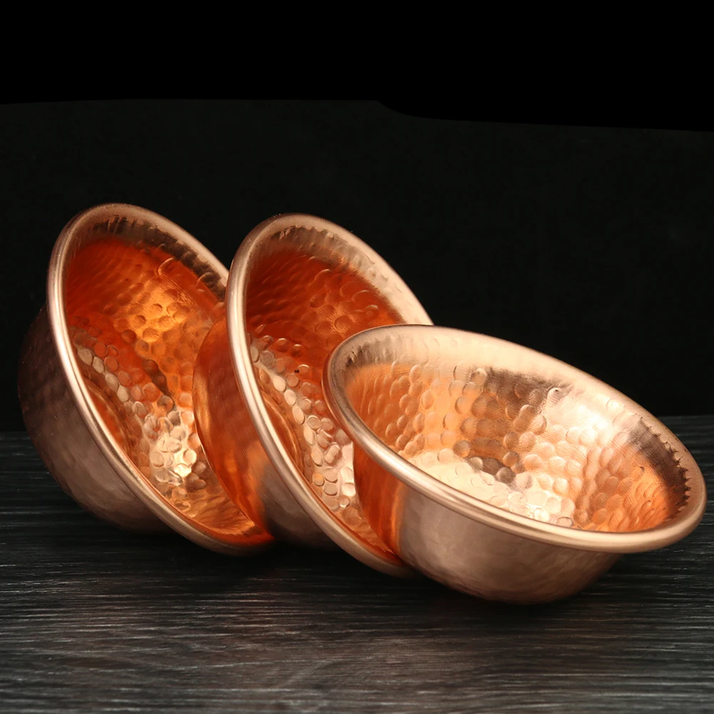 Nepalese-Pure-Copper-Water-Supply-Bowl-Handmade-Hammer-Pattern-Holy ...