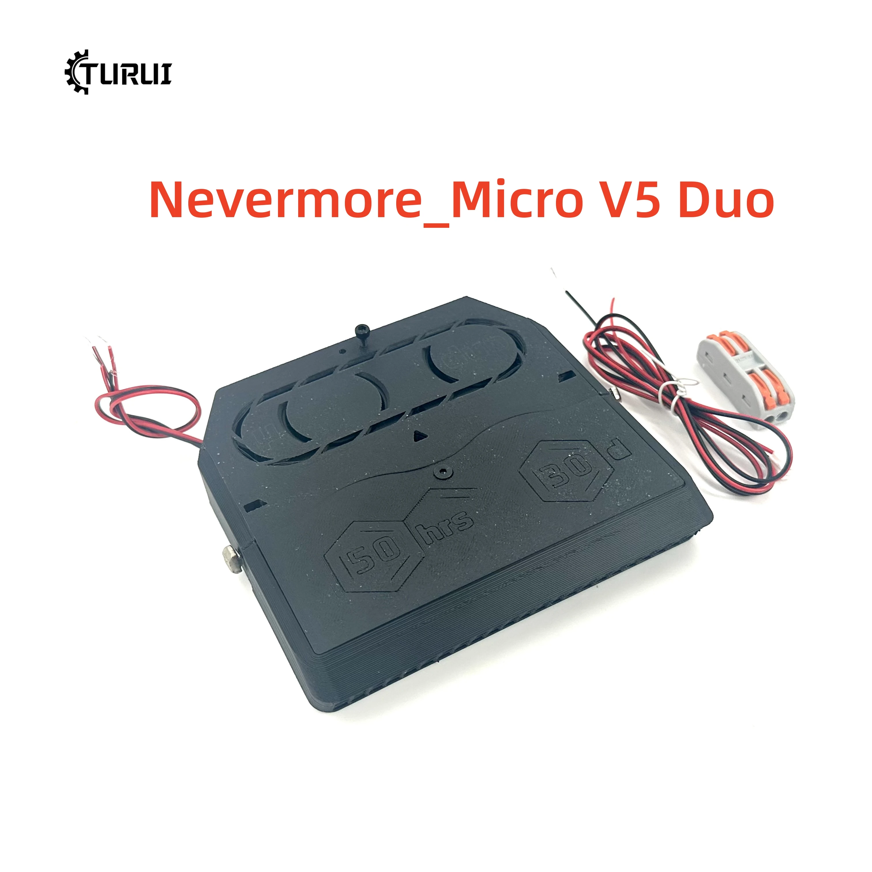 TURUI Nevermore Micro V5 Duo V2.4 V2 1.8 1.9 ABS 5015 Fan Air Filter Particle Filter Activated ...