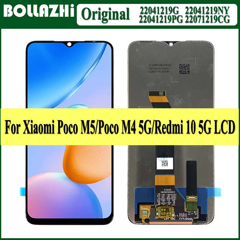 6.58 "lcd original para xiaomi redmi 10 5g lcd para redmi nota 11e display de toque digitador da ...