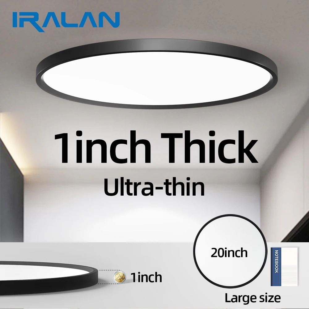 Ultra fino led luz de teto 1.0 Polegada lâmpada led para o quarto sala ...