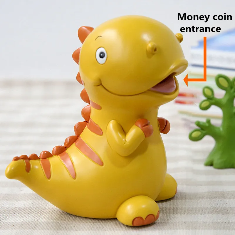 Hucha grande de dinosaurio para niños, caja de dinero para cumpleaños ...