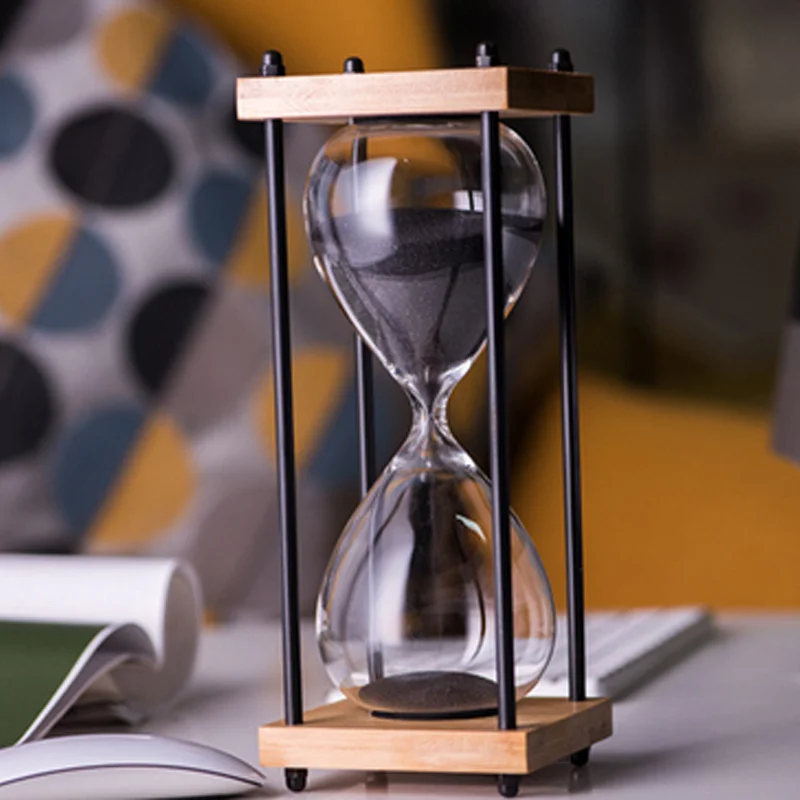 60-Minutes-Nordic-Retro-Glass-Hourglass-Timer-Creative-Office-Home ...
