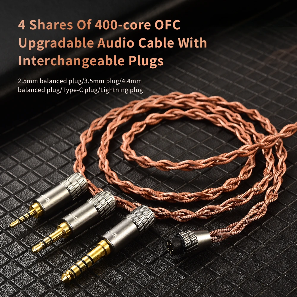 OFC-Cable-de-Metal-HIFI-para-auriculares-Cable-de-Audio-mejorado-de-2-5 ...
