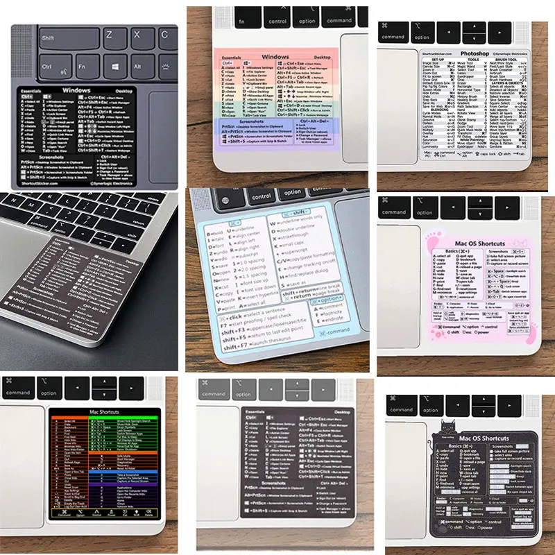 Photoshop Shortcut Stickers | Adobe Photoshop Sticker | Adobe Keyboard ...