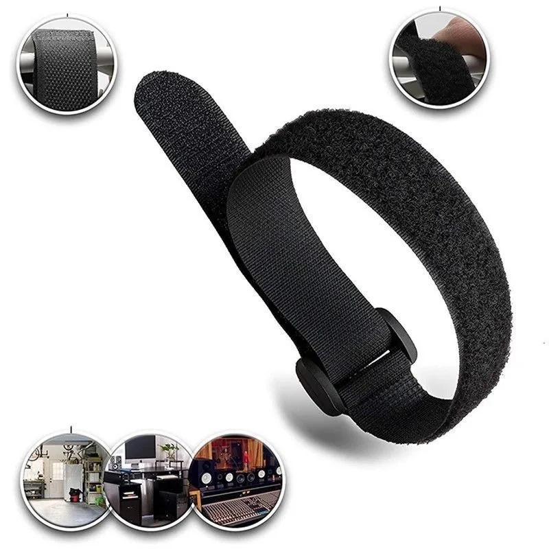 5Pcs-Reusable-Hook-and-Loop-Straps-Fastener-Tape-Fastening-Cable-Ties ...