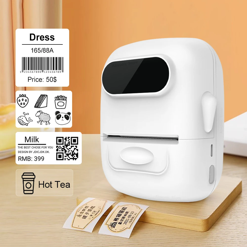 Portable-Label-Maker-Marklife-P50-Thermal-Label-Printer-Wireless-Inkess ...