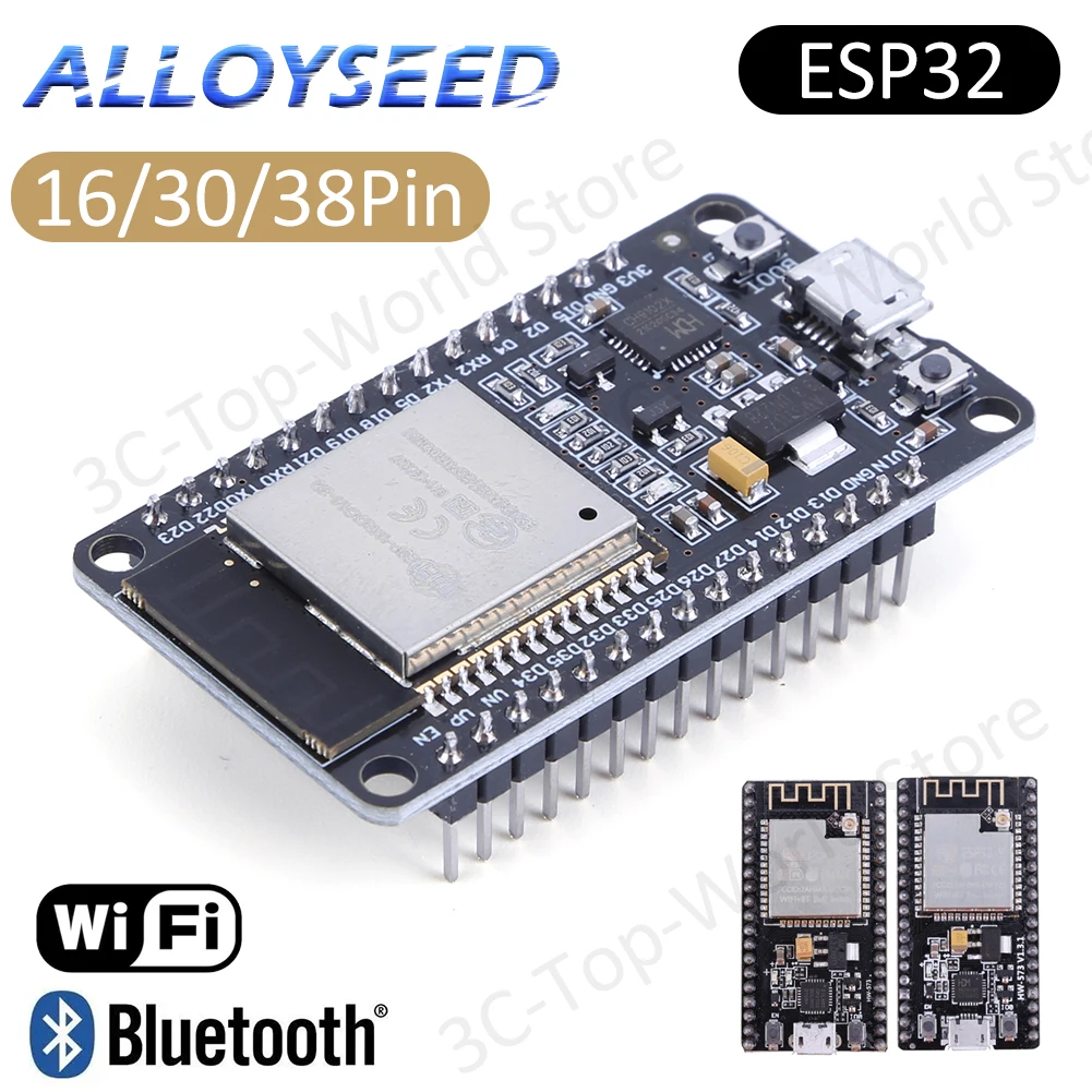 Placa de desarrollo de CPU ESP32 ESP-32S, ESP-WROOM-32, WIFI, Bluetooth, doble núcleo, 32 bits ...