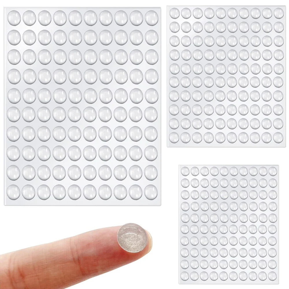 100Pcs Soft Silicone Rubber Anti Slip Bumpers Feet Pads Damper Buffer ...