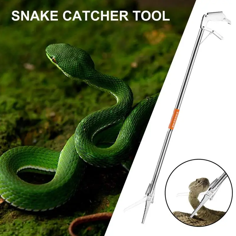 Foldable-Snake-Catcher-Tongs-Multipurpose-Stainless-Steel-Wide-Jaw ...