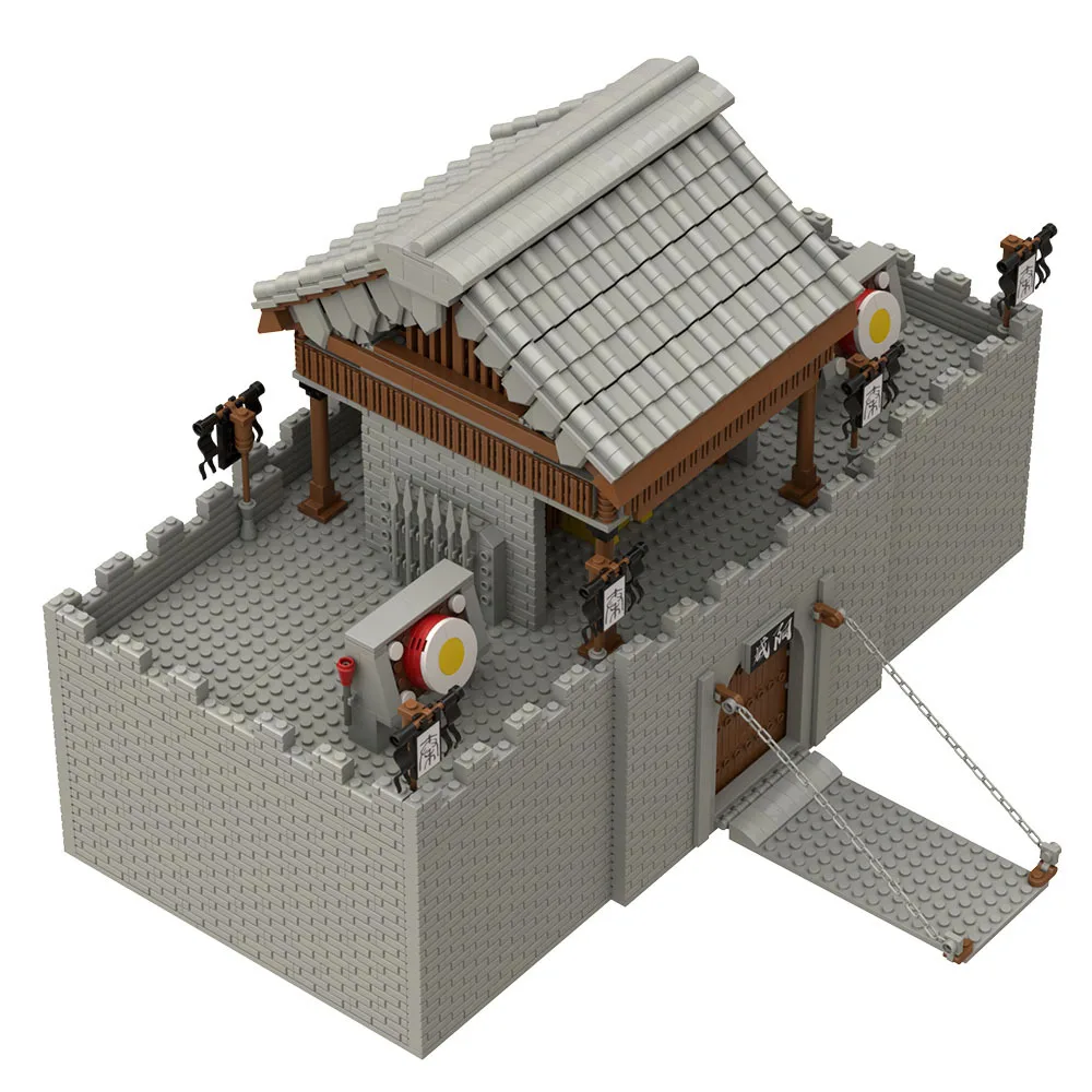 2617pcs-Model-Parts-Large-Set-Medieval-City-Wall-Building-Blocks-MOC ...