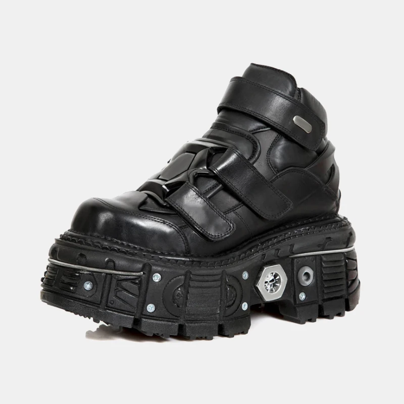 Women-Dark-Punk-Chunky-Shoes-Platform-Ankle-Boots-Gothic-Style-Lace-Up ...