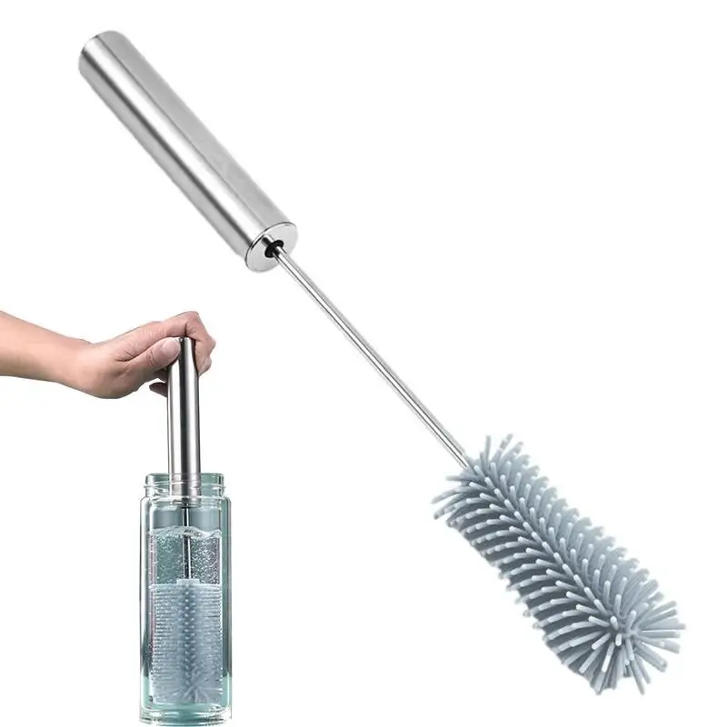 Bottle-Cleaner-Brush-Long-Handle-Bottle-Brush-Silicone-Cleaning-Brushes ...