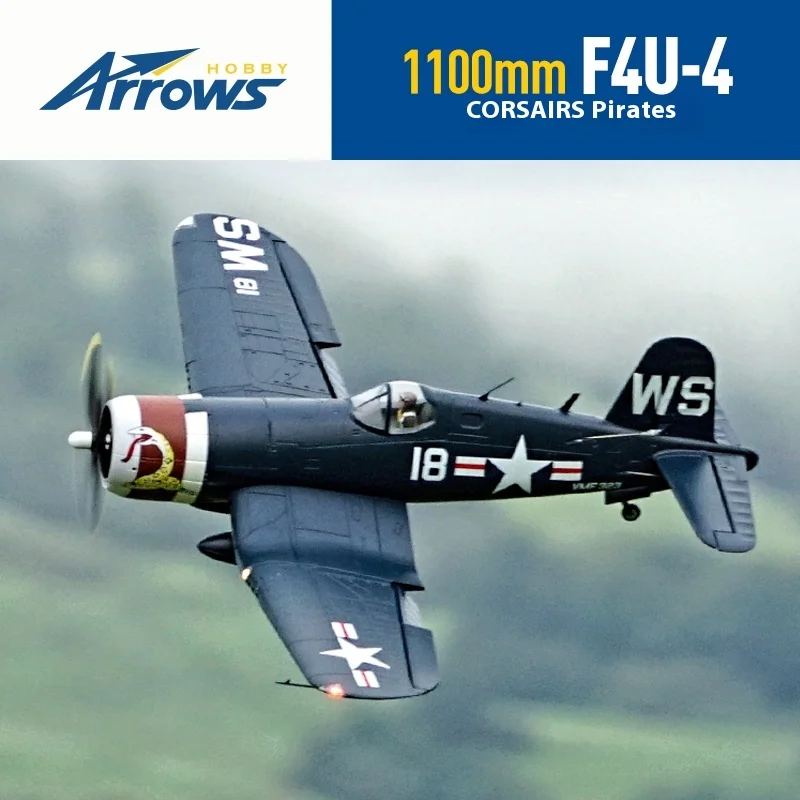 Blue-Arrow-1100mm-Pirate-F4u-4-Electric-Remote-Control-Model-Rc-Plane ...