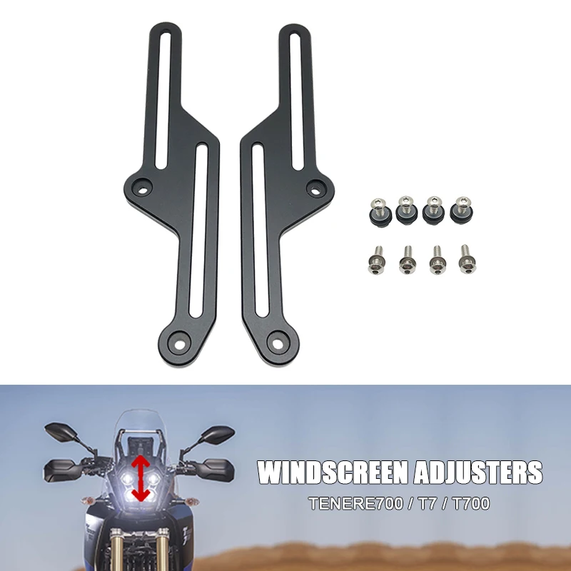 Fit-For-YAMAHA-TENERE-700-T700-Motorcycle-Adjustable-Windscreen-Wind ...