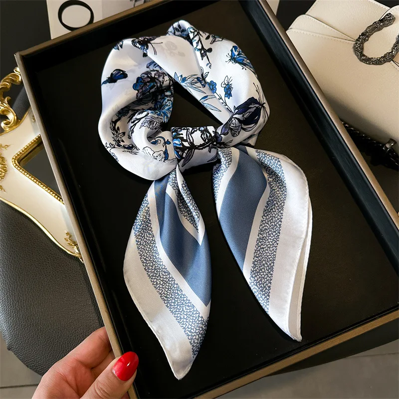2024 Spring/Summer 70cm Fashion Square Scarf Leisure Neckerchief ...