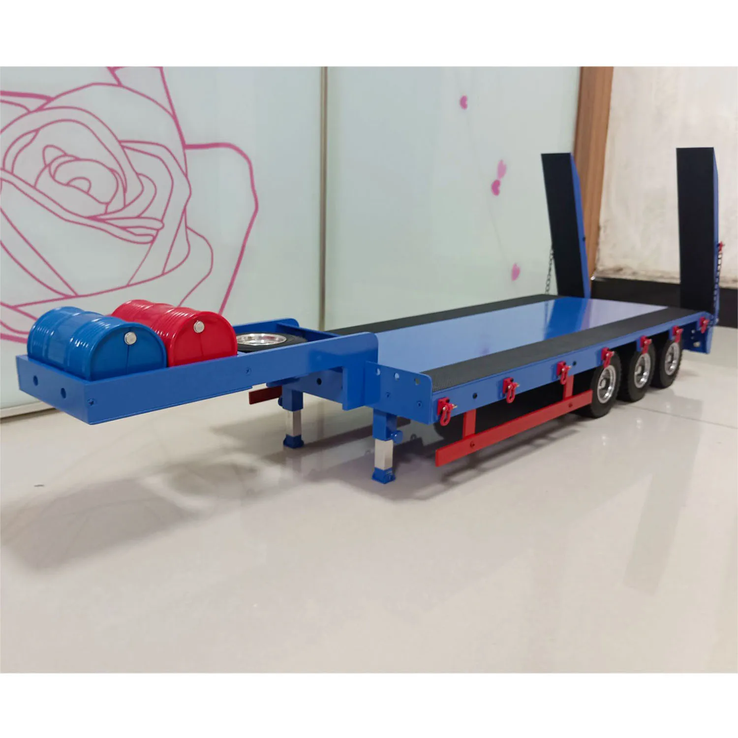 3-Axles-1-14-RC-Metal-Trailer-Semi-trailer-Painted-Assembled-DIY-Model ...