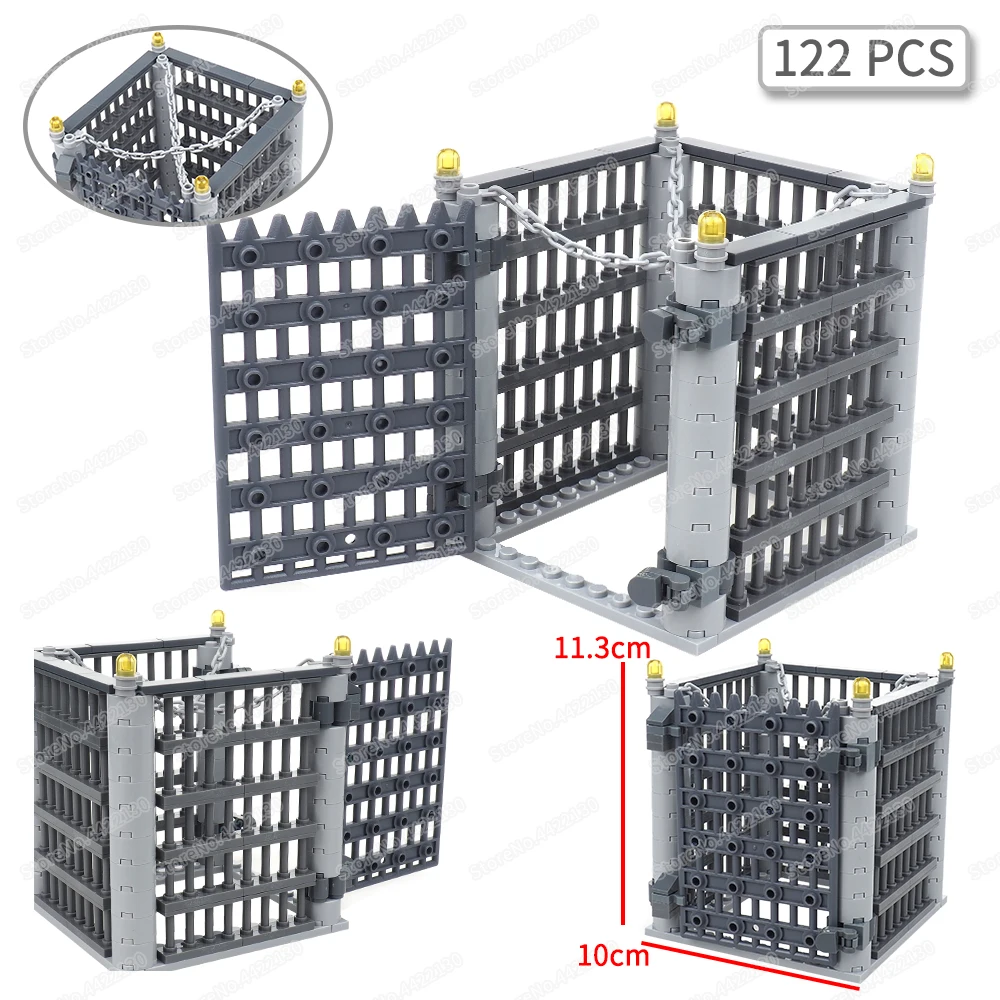Wilderness-Imprisonment-Chains-Cage-Building-Block-MOC-figures-Capture ...