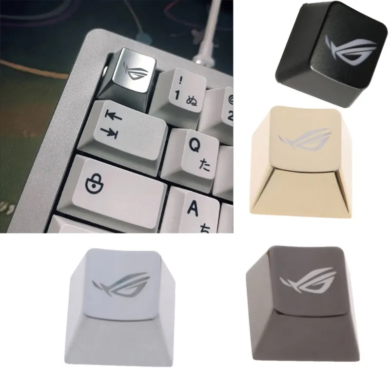1 Pc Zinc Alloy/ABS Lasers Etched ESC Keycap Metal Finish ROG Eye Key ...
