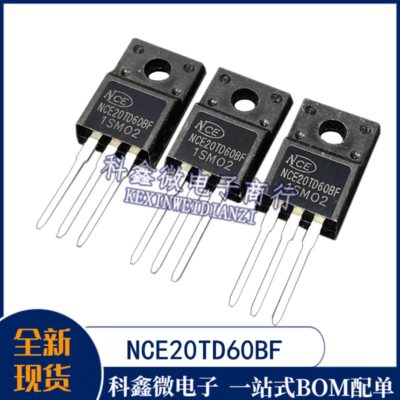 Original 5PCS/ NCE20TD60BF 20A/600V TO-220F MOS IGBT