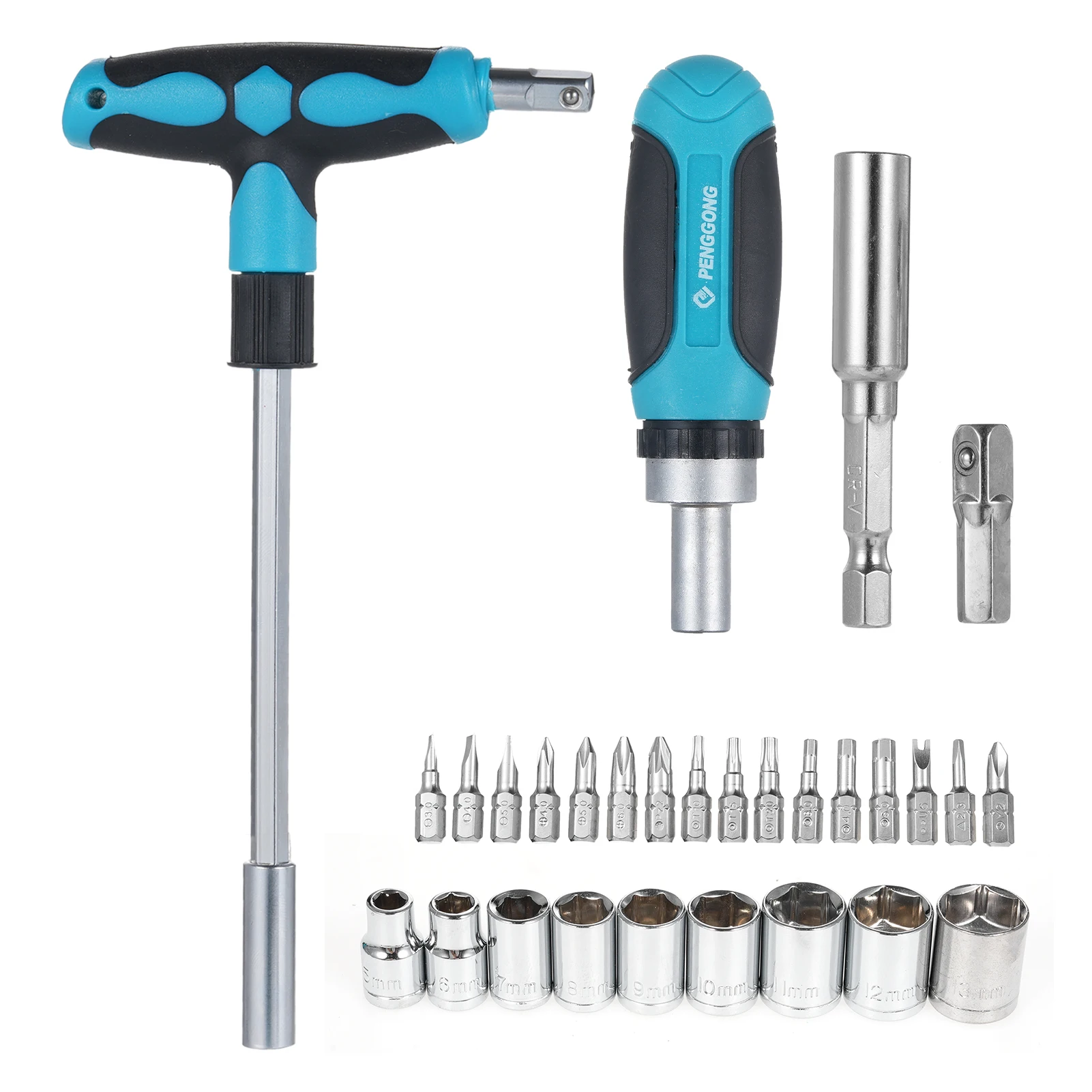 PENGGONG-Socket-Wrench-Set-Ratchet-Screwdriver-Combination-Set-Manual ...