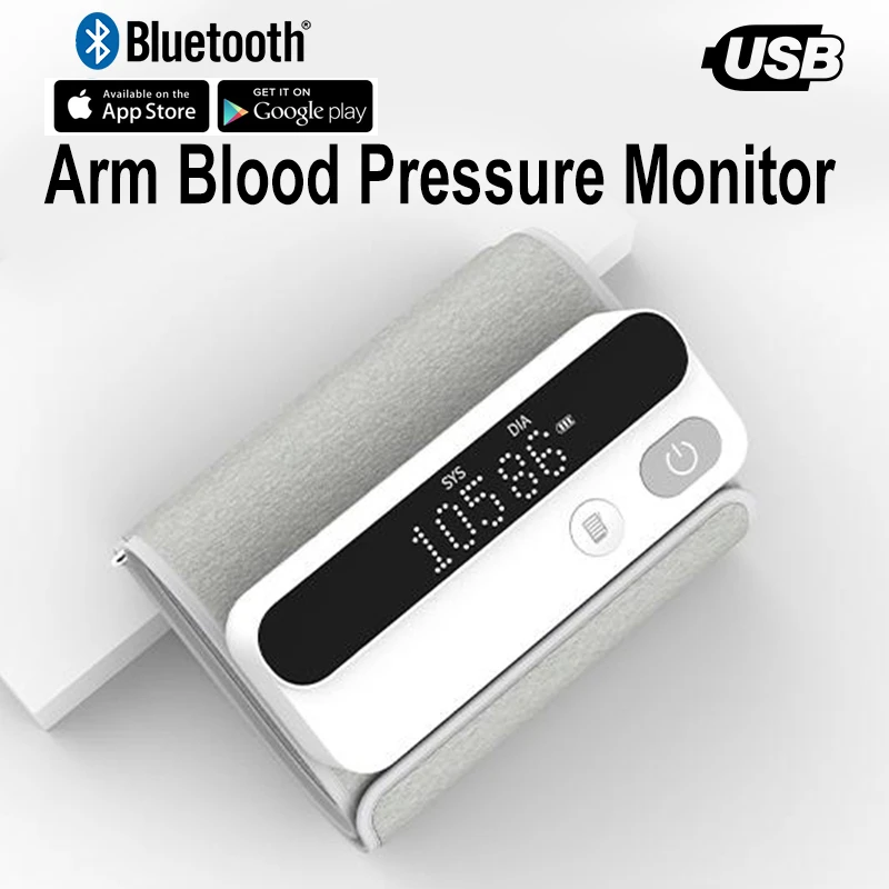 Bluetooth Medical Arm Tensiometer 42 Cuff Blood Pressure Monitor ...