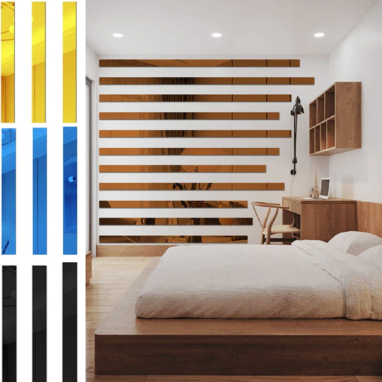 Simple-Strip-Wall-Stickers-2M-Self-adhesive-Acrylic-Art-Wall-Tile ...