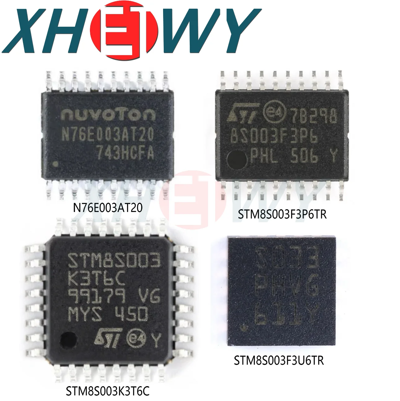 STM8S003F3P6-STM8S003F3U6TR-STM8S003K3T6C-STM8S003F3U6-N76E003AT20-replaces-compatible ...