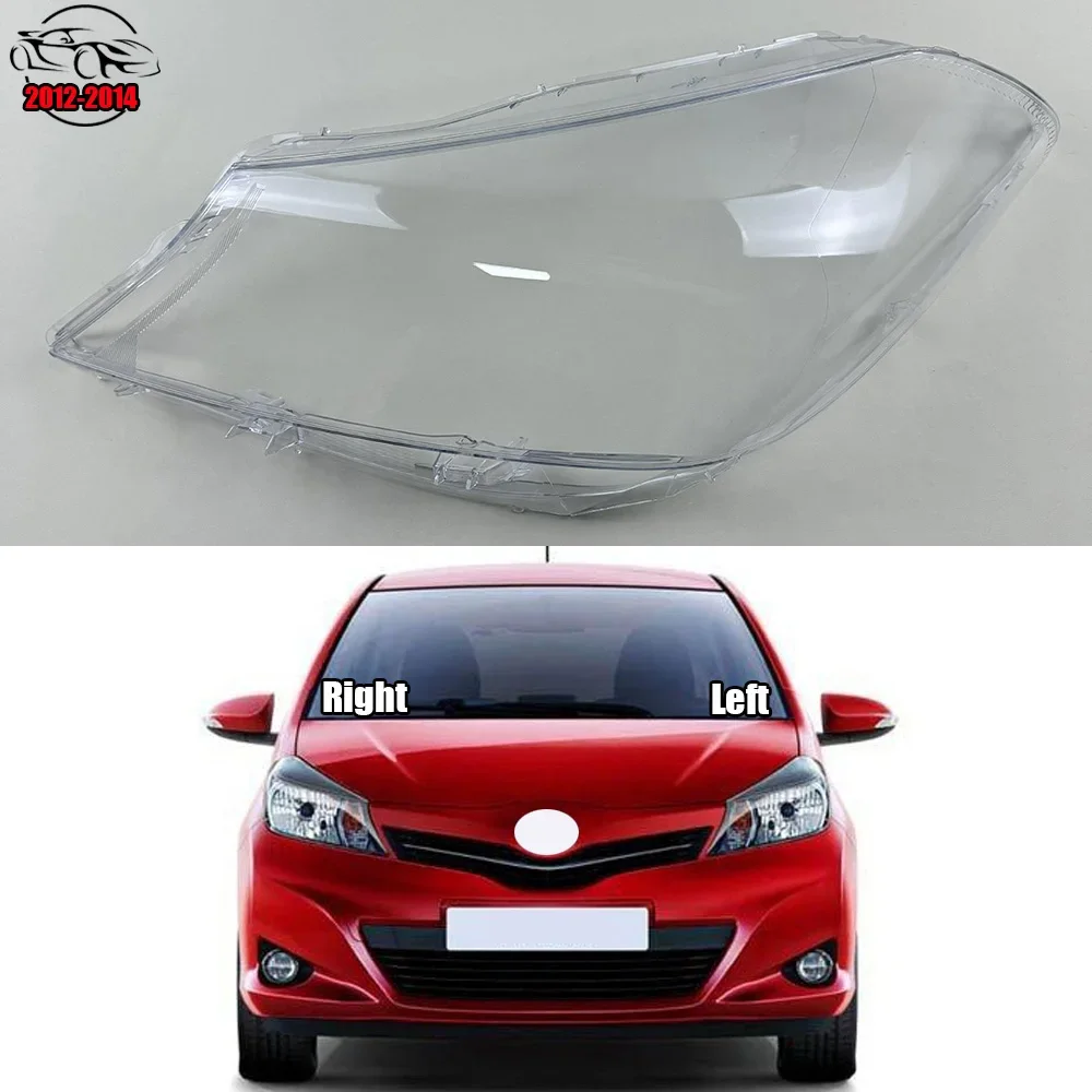 For-Toyota-Yaris-Overseas-Version-2012-2014-Plexiglass-Front-Headlamp ...