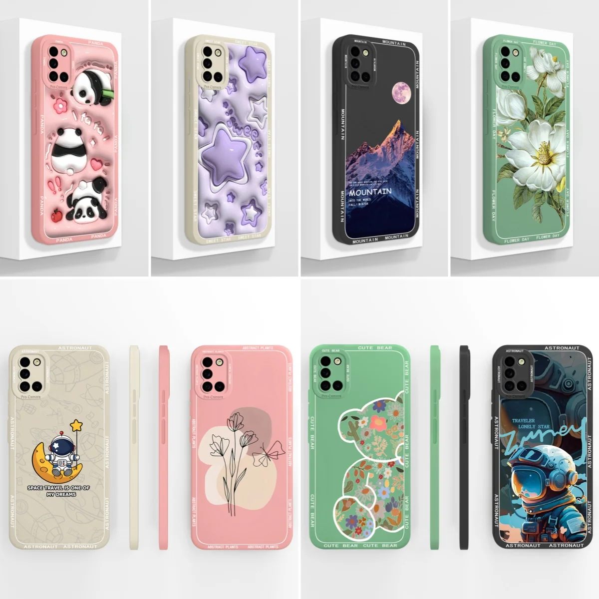 For-Samsung-A31-Case-Aesthetic-Phone-Cover-Soft-Liquid-Silicone-Full ...