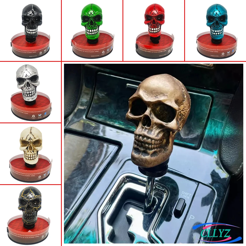 JDM Skull Shift Knob Manual Transmission Gear Lever Handle Universal ...