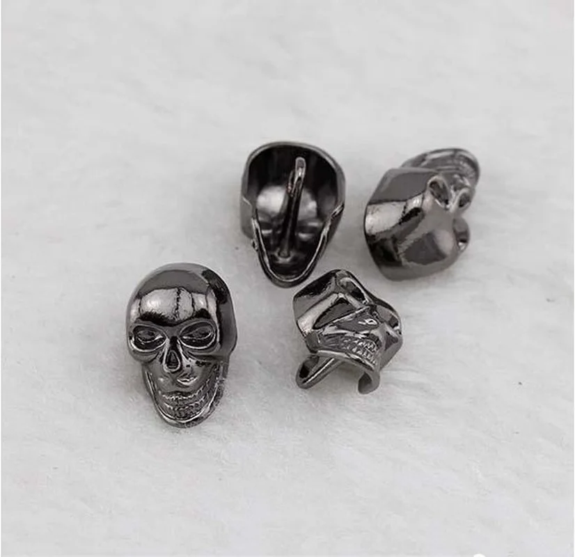 New 10pcs/bag Skull Metal Buttons Personality Characteristic Shirt ...