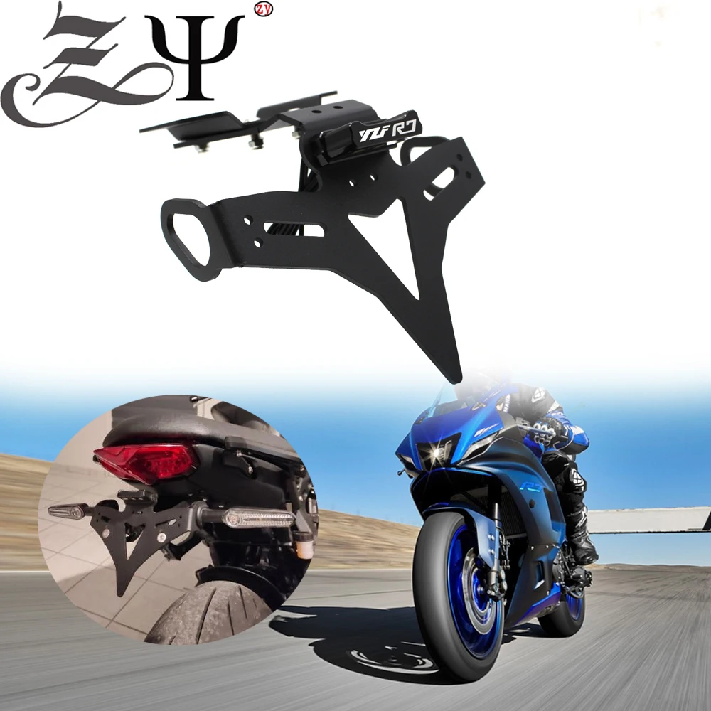 Motorcycle-License-Plate-Holder-LED-Light-For-YAMAHA-YZFR7-YZF-R7-2021 ...