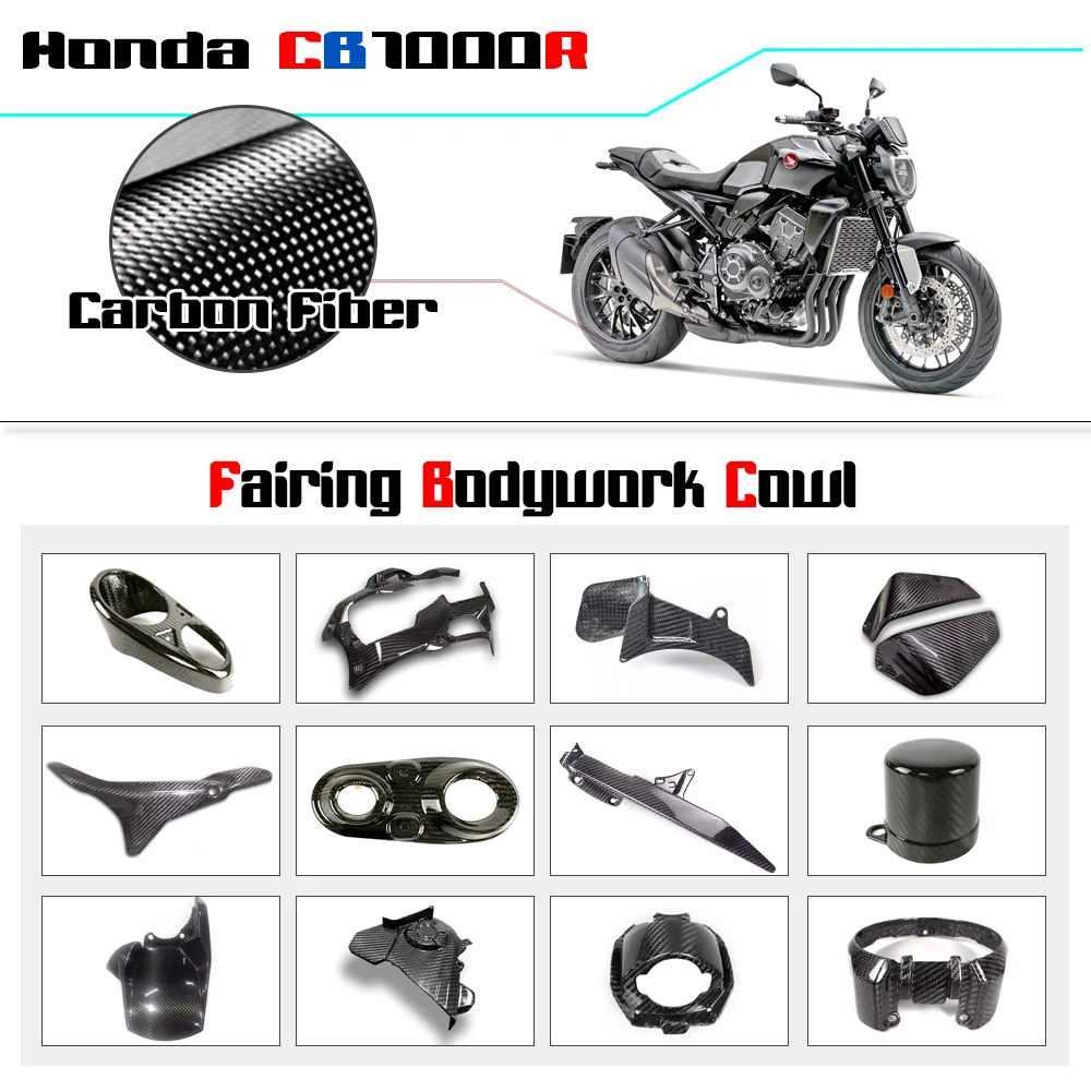 100% Real Carbon fiber For HONDA CB1000R 2020-2023 2022 Motorcycle Side ...