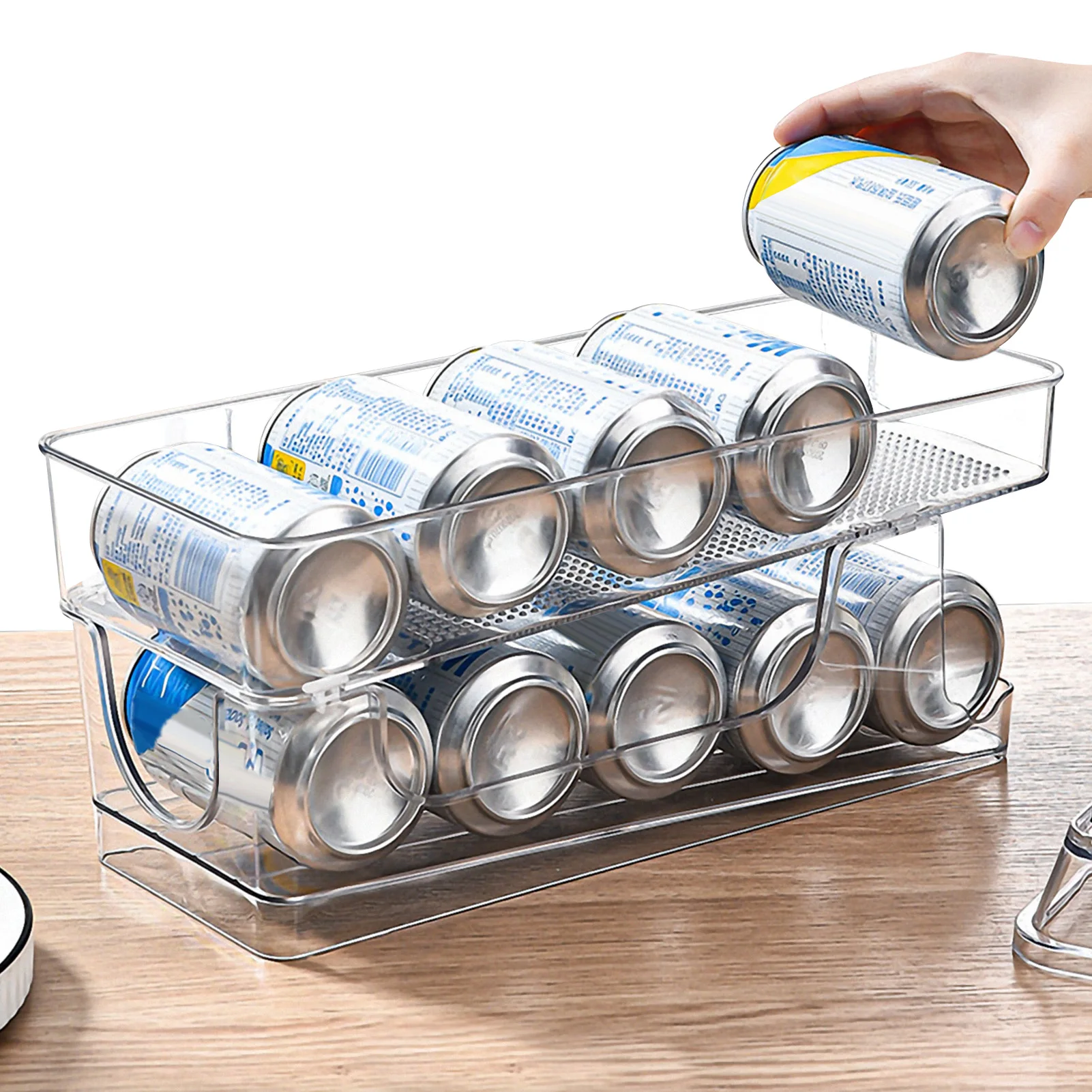 Beer-And-Beverage-Storage-Rack-Large-PC-Soda-Can-Dispenser-Holds-10 ...