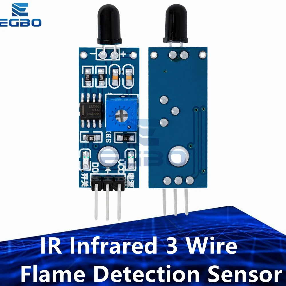 1PCS-EGBO-IR-Infrared-3-Wire-Flame-Detection-Sensor-Module-IR-Flame-Sensor-Module-Detector ...