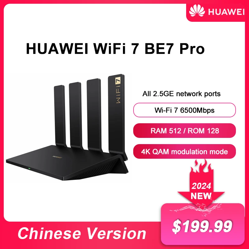 Original-Huawei-BE7-Pro-Wi-Fi-7-Router-2-5GE-Net-Port-Dual-band-Mesh ...