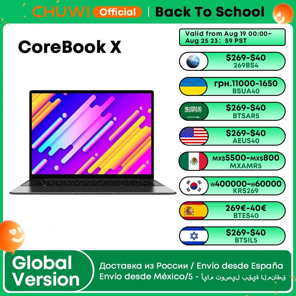 CHUWI-Ordinateur-portable-de-jeu-CorePleX-Core-i3-1215U-Isabel-Windows ...