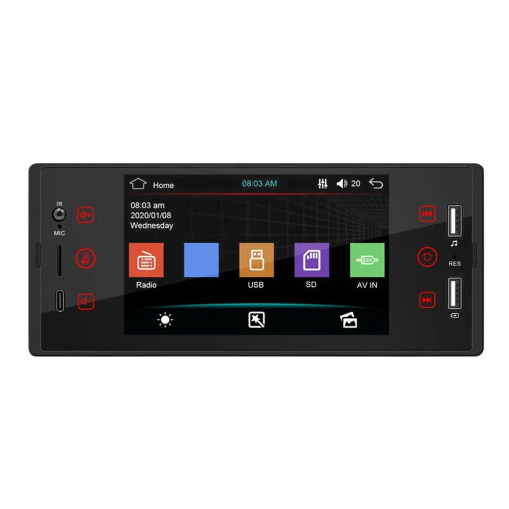 5-Inch-Car-Radio-IPS-Touch-Screen-Bluetooth-compatible-FM-Radio-Auto ...