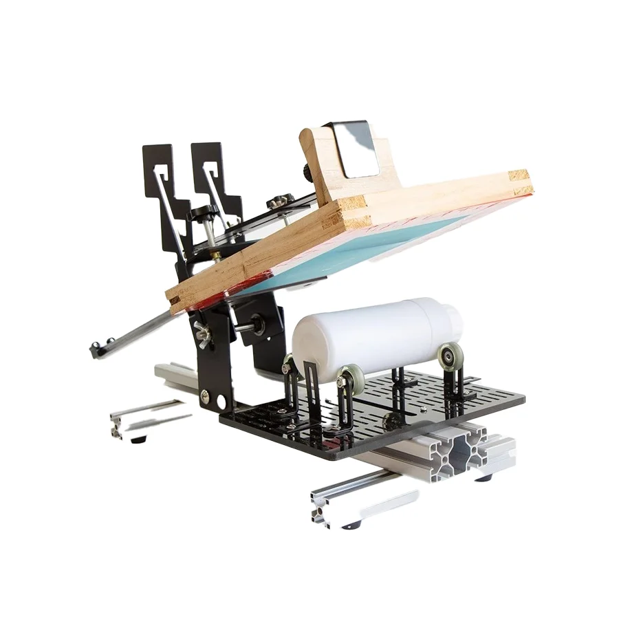 [Precision Curved Screen Printer] Manual Cylinder Printing Machine ...