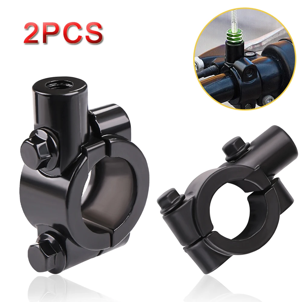 Motorcycle-Rearview-Mirror-Mounting-Bracket-Base-Adapter-8mm-10mm ...