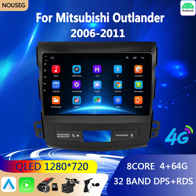 Android-Auto-Car-Radio-Carplay-for-Mitsubishi-Outlander-2006-2011 ...