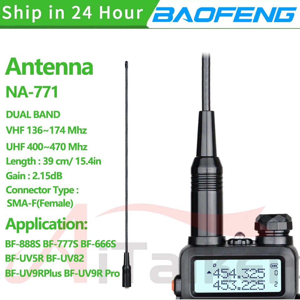 Wouxun-Walkie-Talkie-Antenna-SMA-F-NA-771-VHF-UHF-Dual-Band-for-Walkie ...